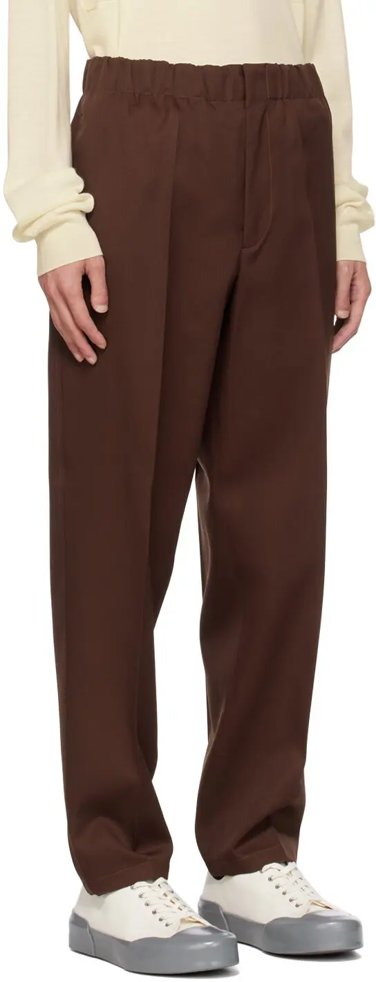 JIL SANDER Tailored Tapered Trousers With Elasticated Waistband