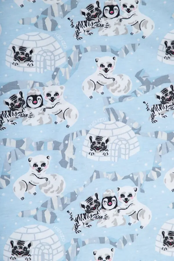 Kenzo Baby Boys' Printed One-piece, Bib, And Beanie Set
