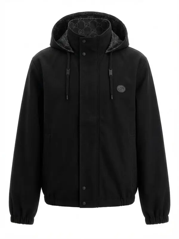 Gucci Reversible Gg Ripstop Nylon Jacket - Black