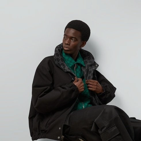 Gucci Reversible Gg Ripstop Nylon Jacket