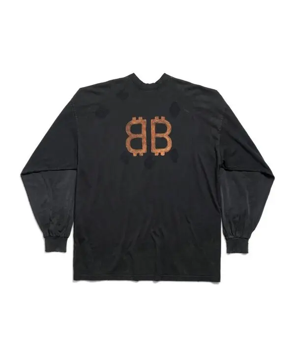 Balenciaga Graphic Printed Long-sleeve T-shirt