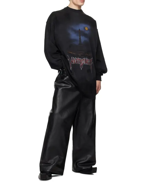 Balenciaga Graphic Printed Long-sleeve T-shirt