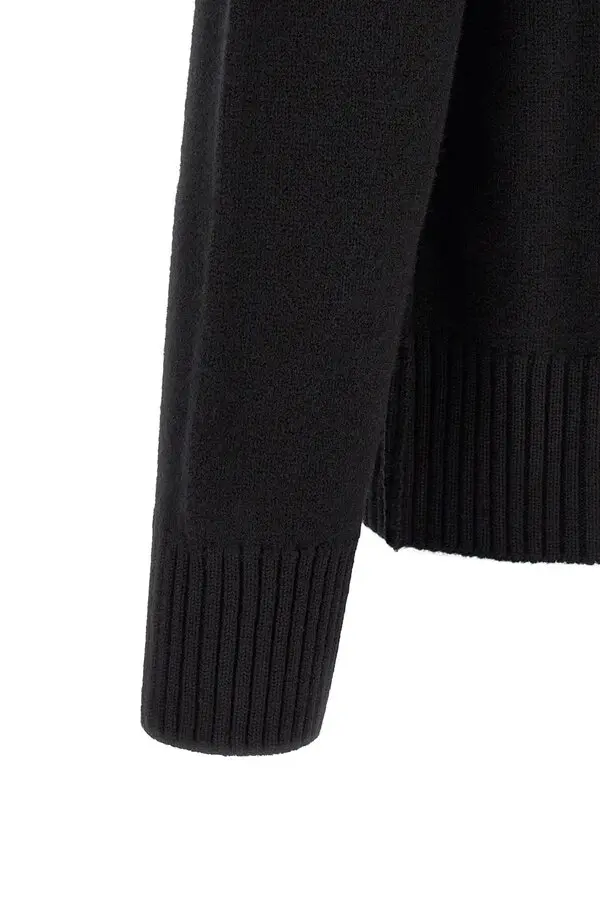 AMI Paris De Coeur Crewneck Jumper - Black