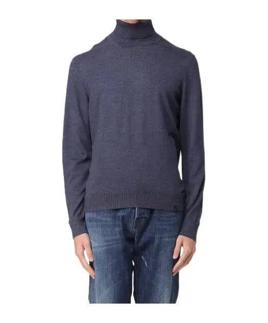 FAY High Neck Wool Knitwear - Black