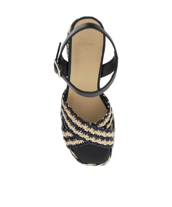 CastaÑer Vicen Crossover Strap Platform Sandals