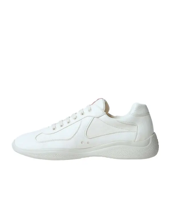 Prada Lace-up Round Toe Sneakers