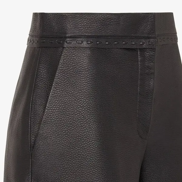 Fendi Leather Shorts