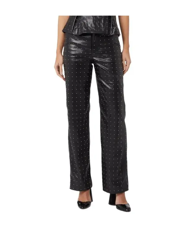 ROTATE BY BIRGER CHRISTENSEN Riveted Straight Leg Trousers
