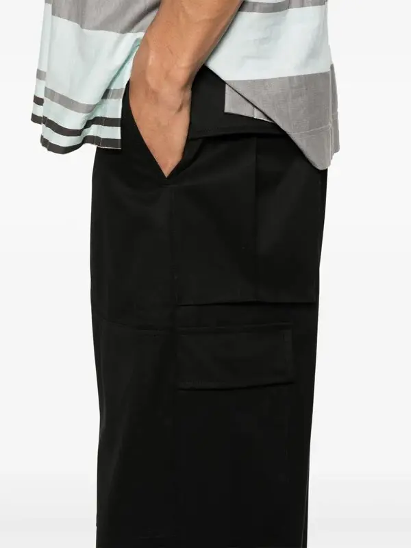 Loewe Wide Leg Cargo Trousers With Belt Ring And Logo