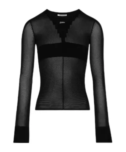 JEAN PAUL GAULTIER Ribbed Mesh Jumper