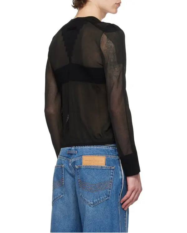 JEAN PAUL GAULTIER Ribbed Mesh Jumper