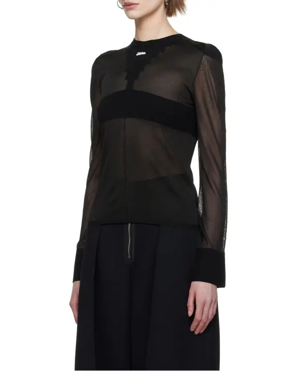 JEAN PAUL GAULTIER Ribbed Mesh Jumper