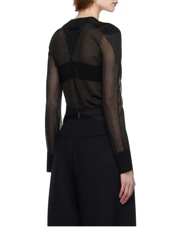 JEAN PAUL GAULTIER Ribbed Mesh Jumper
