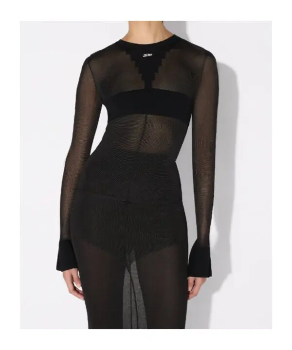 JEAN PAUL GAULTIER Ribbed Mesh Jumper