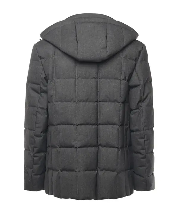 FAY Removable Hood Canvas Coat