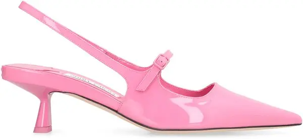 JIMMY CHOO Didi 45 Pointed-toe Slingback Pumps - Pink