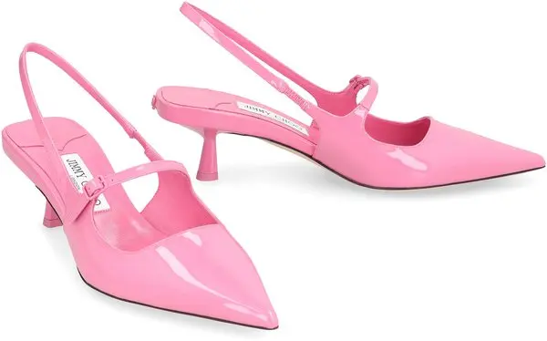 JIMMY CHOO Didi 45 Pointed-toe Slingback Pumps - Pink