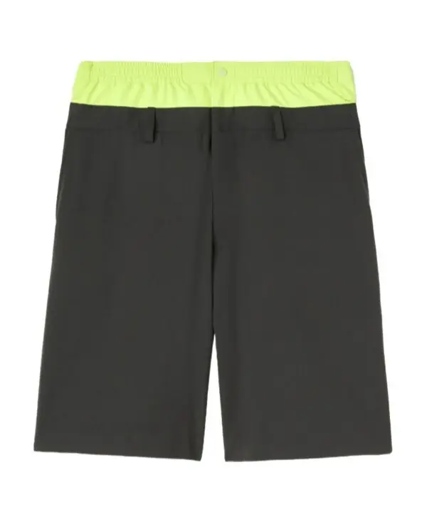 AMBUSH High-waisted Straight Shorts With Contrast Belt
