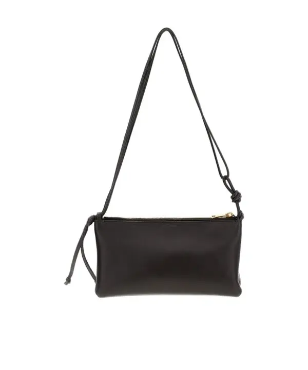 Bottega Veneta Double Patch Intrecciato Shoulder Bag - Black