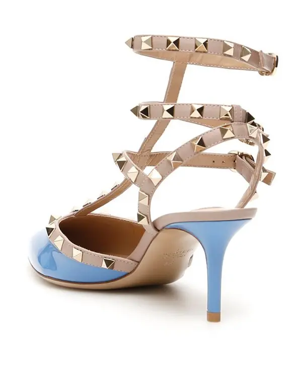 Valentino Garavani Rockstud Pointed High-heeled Sandals - Nude