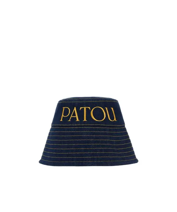 PATOU Embroidered Bucket Hat - Black