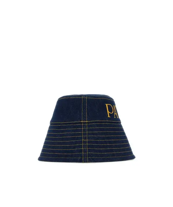 PATOU Embroidered Bucket Hat - Black