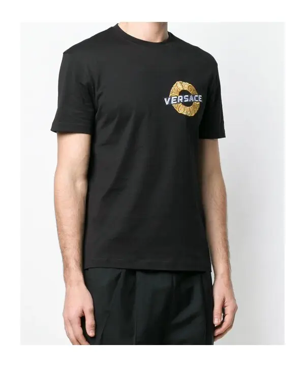 Versace Logo Embroidery T-shirt