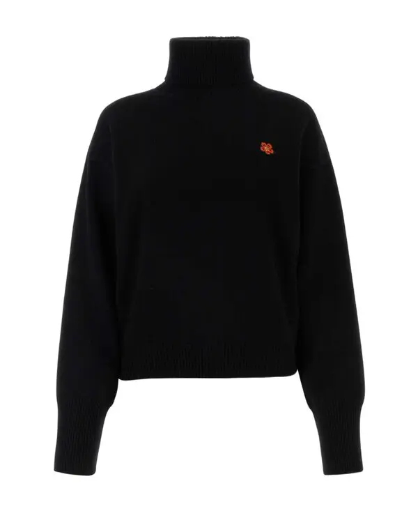 Kenzo Embroidered High Neck Jumper