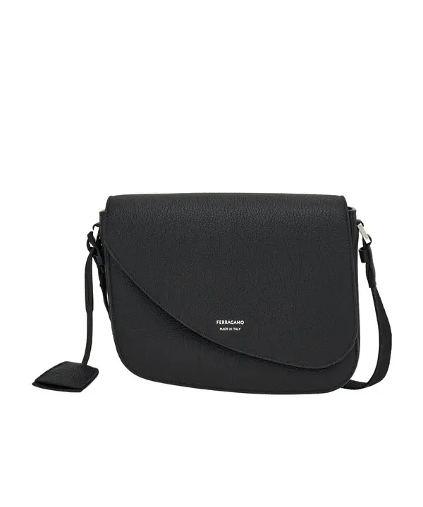 FERRAGAMO Fiamma Shoulder Bag - Black
