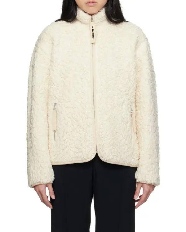 JIL SANDER High-neck Zip-up Fleece Jacket - No