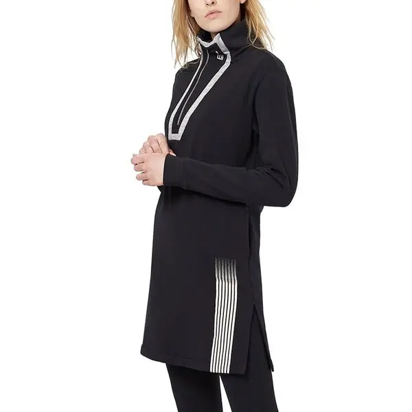 EA7 High Neck Quarter Zip Long Sleeve Sweater