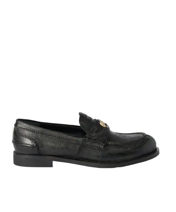 Miu Miu Slip-on Penny Loafers - Black