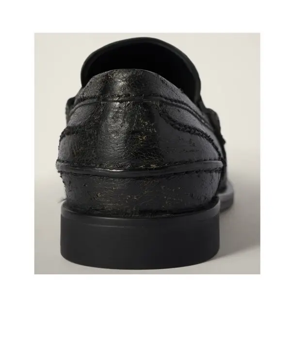Miu Miu Slip-on Penny Loafers - Black