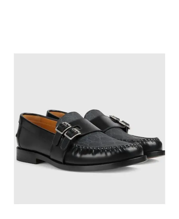 Gucci Gg Supreme Buckle Loafers