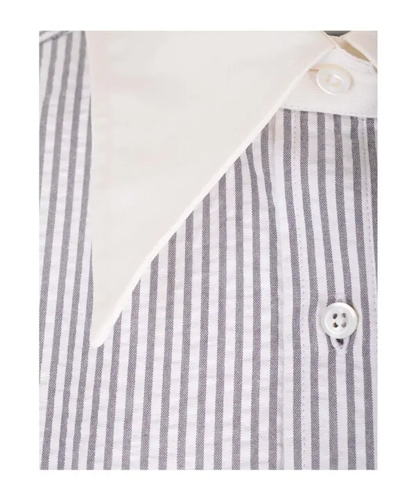 Thom Browne Seersucker Striped Shirt