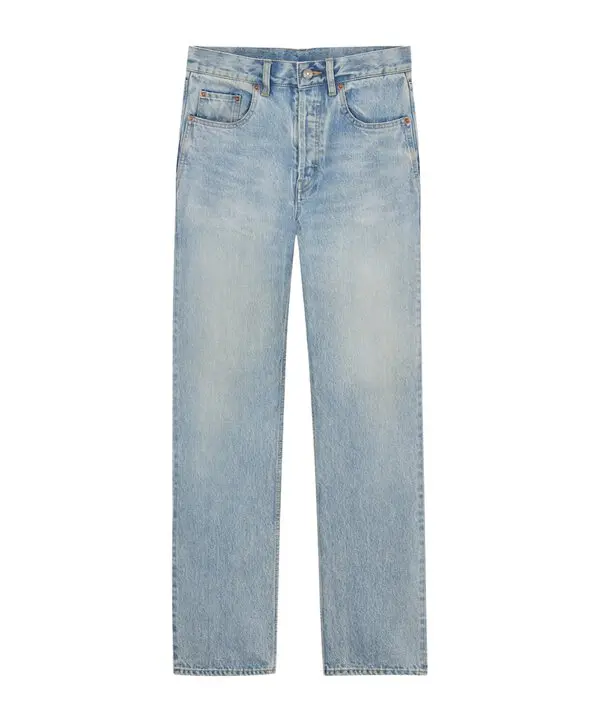 Saint Laurent Loose-fit Mid-rise Jeans - Blue