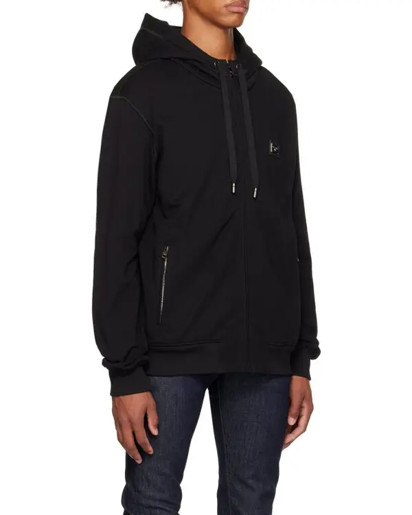Dolce & Gabbana Logo Plaque Zip-up Hoodie