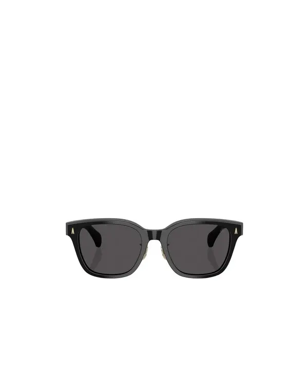 Moncler Square Frame Sunglasses With Patterned Temples - Black