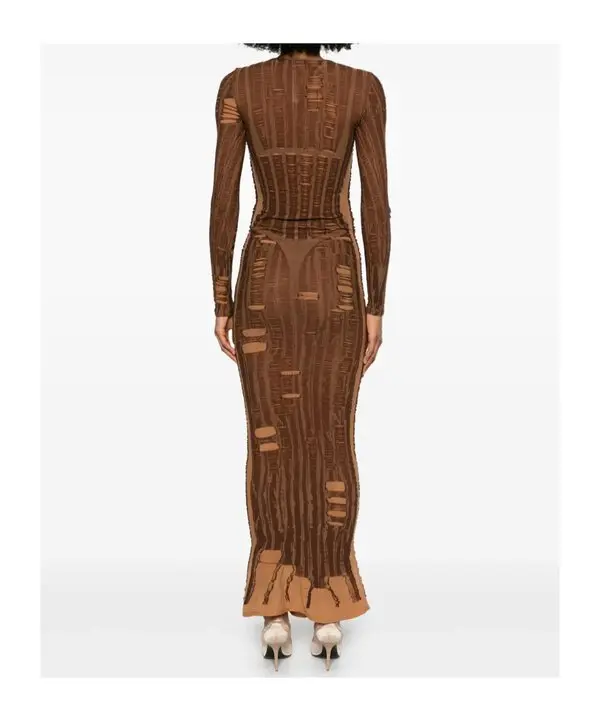 DIESEL® M-calimera Semi-sheer Panelled Maxi Dress