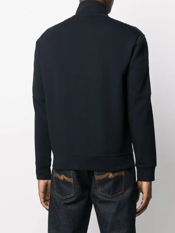 Emporio Armani High Neck Zip-up Sweatshirt