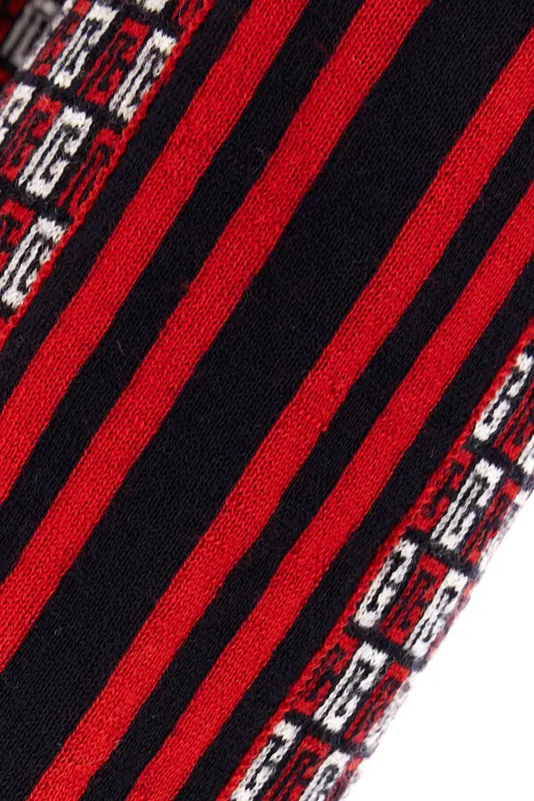 Balmain Monogrammed Cropped Knit Jumper