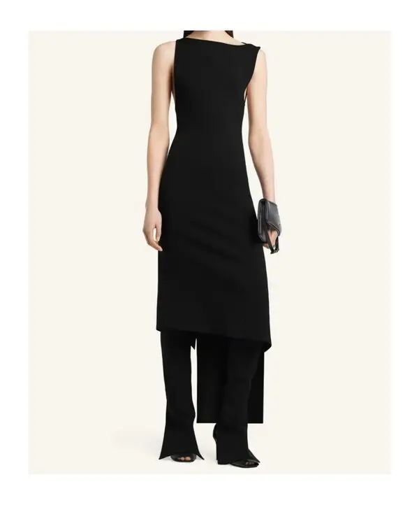 COURREGES Asymmetrical Long Interwoven Dress