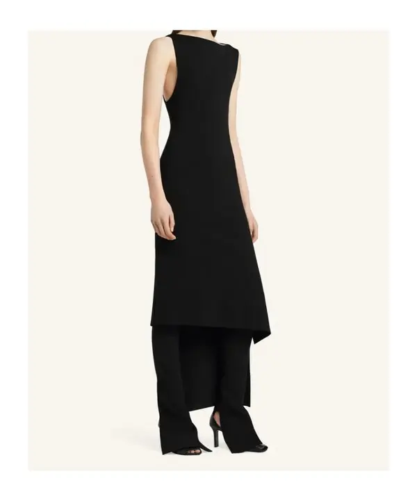 COURREGES Asymmetrical Long Interwoven Dress