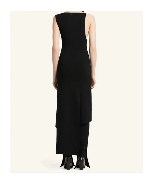 COURREGES Asymmetrical Long Interwoven Dress