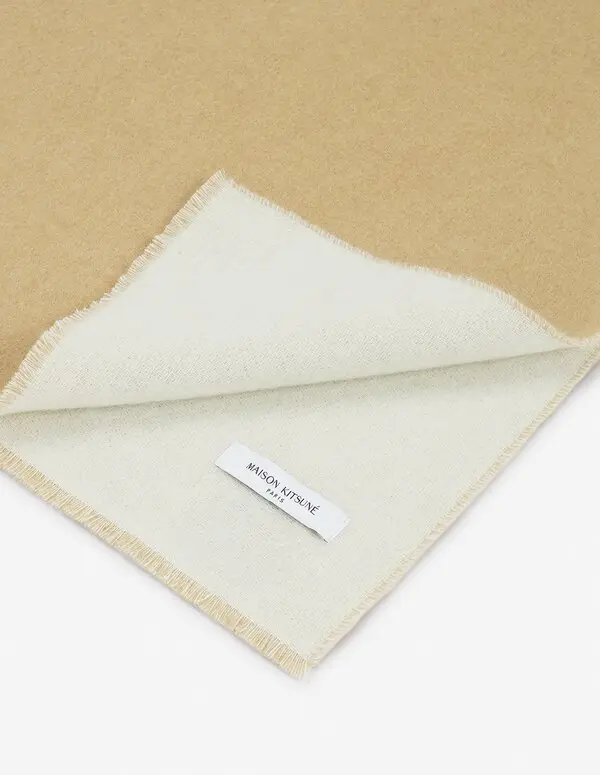 Maison Kitsuné Handwriting Scarf - Light Camel