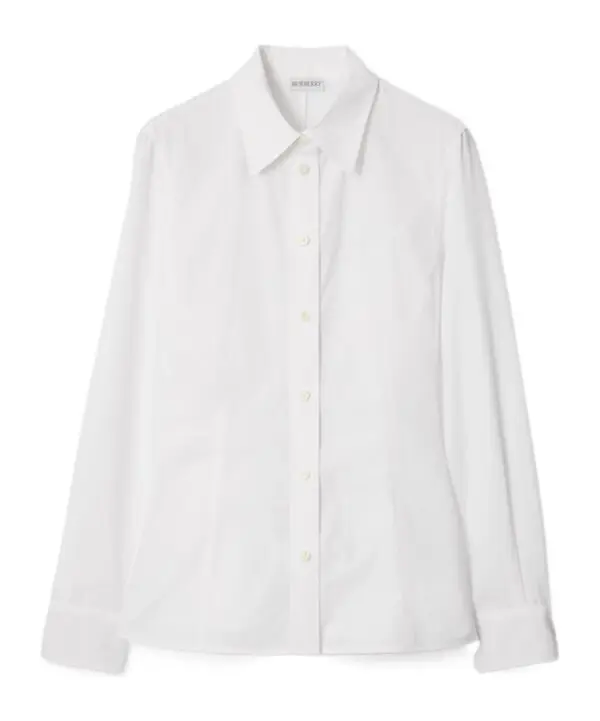 Burberry Long Sleeve Buttoned Shirt - Light White