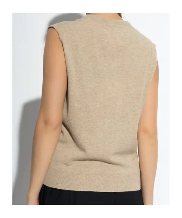 MAISON MARGIELA V-neck Knitted Vest