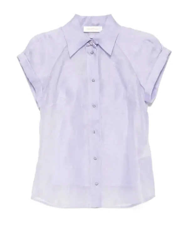 Zimmermann Crush Fitted Blouse - White