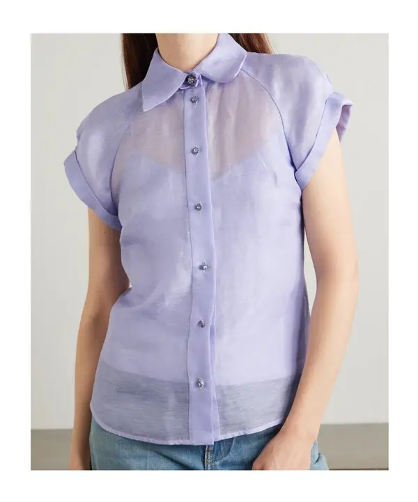Zimmermann Crush Fitted Blouse - White
