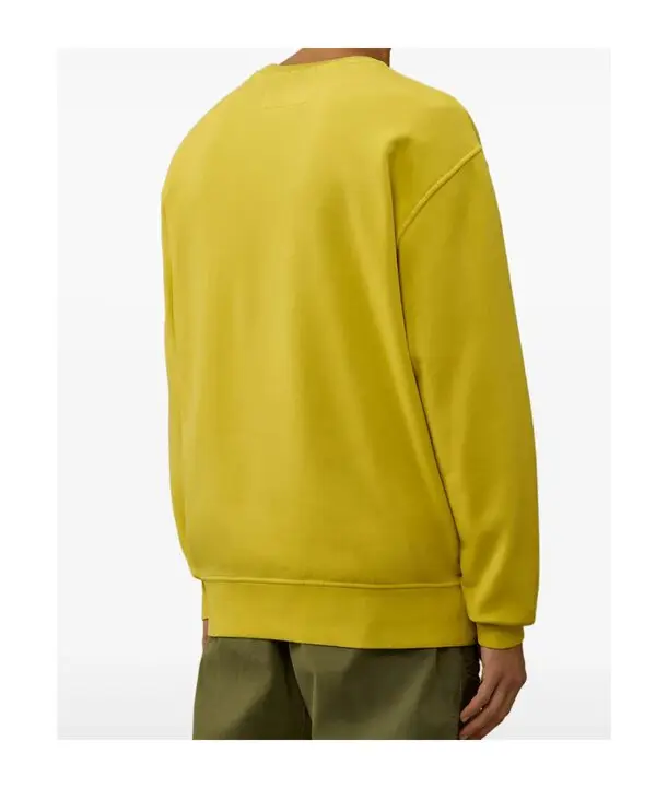 C.P. COMPANY Lens Pocket Crewneck Sweatshirt - Yellow